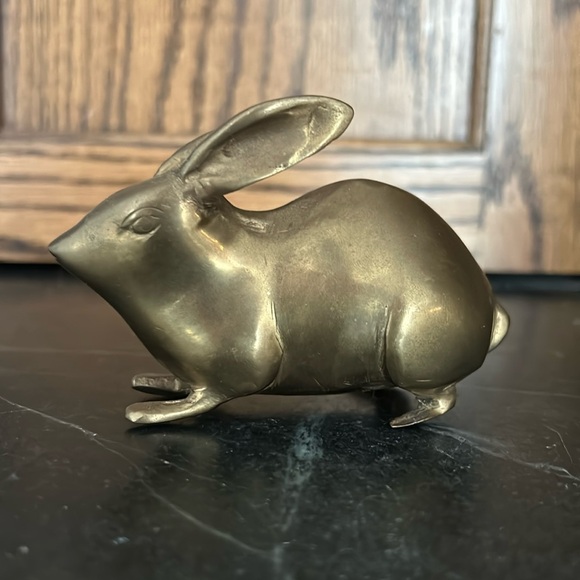 Vintage | Accents | Vintage Vtg Mcm Mid Century Brass Bunny Rabbit ...